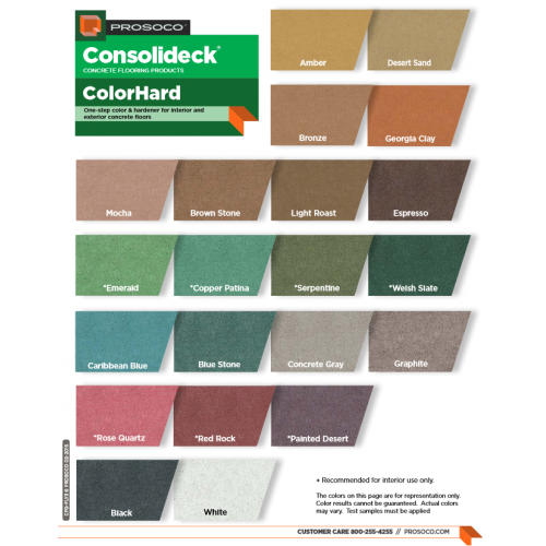 Prosoco Color Chart | Portal.posgradount.edu.pe